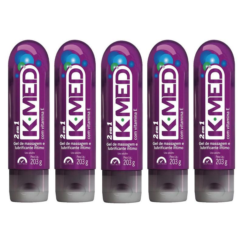 K-med 2 em 1 para massagem e gel íntimo- kit 5x 200g - cimed ...