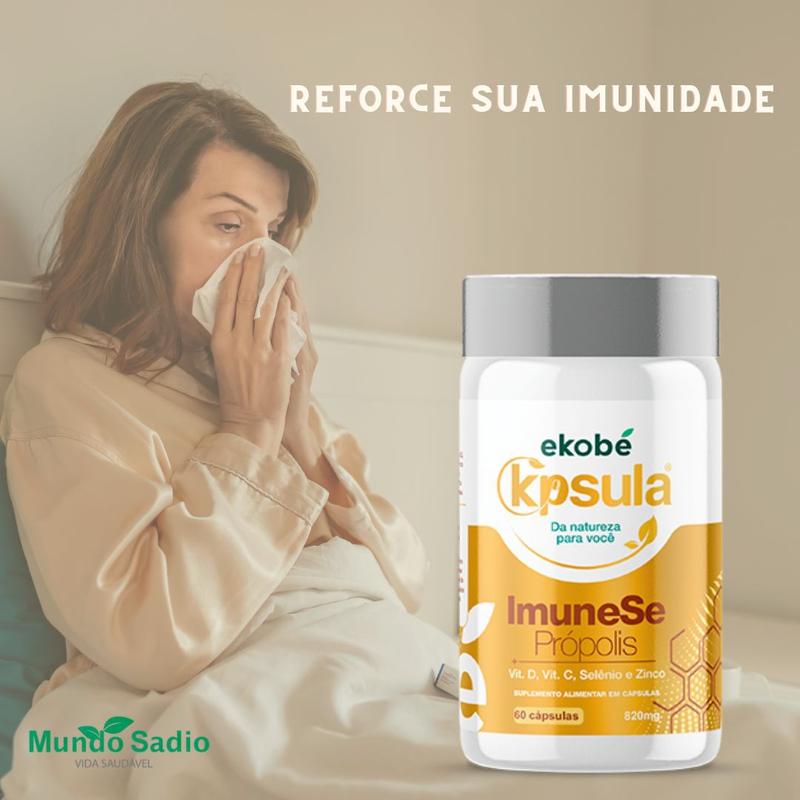 K'psula imunese própolis 60 cápsulas - ekobé - Hipercalórico / Massa ...