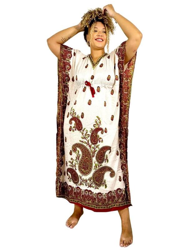 Kaftan Vestido Longo Indiano Ajustavel Moda Evangelica Plus Size ...