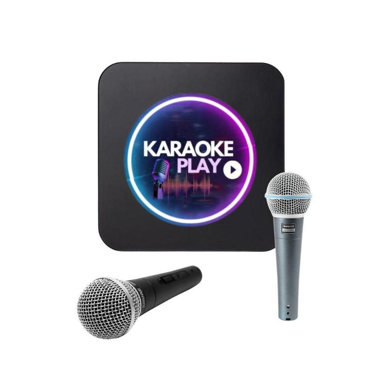 Karaoke Play Com 2 Microfones E Pontuação Ficiticia - Microfone Karaokê ...