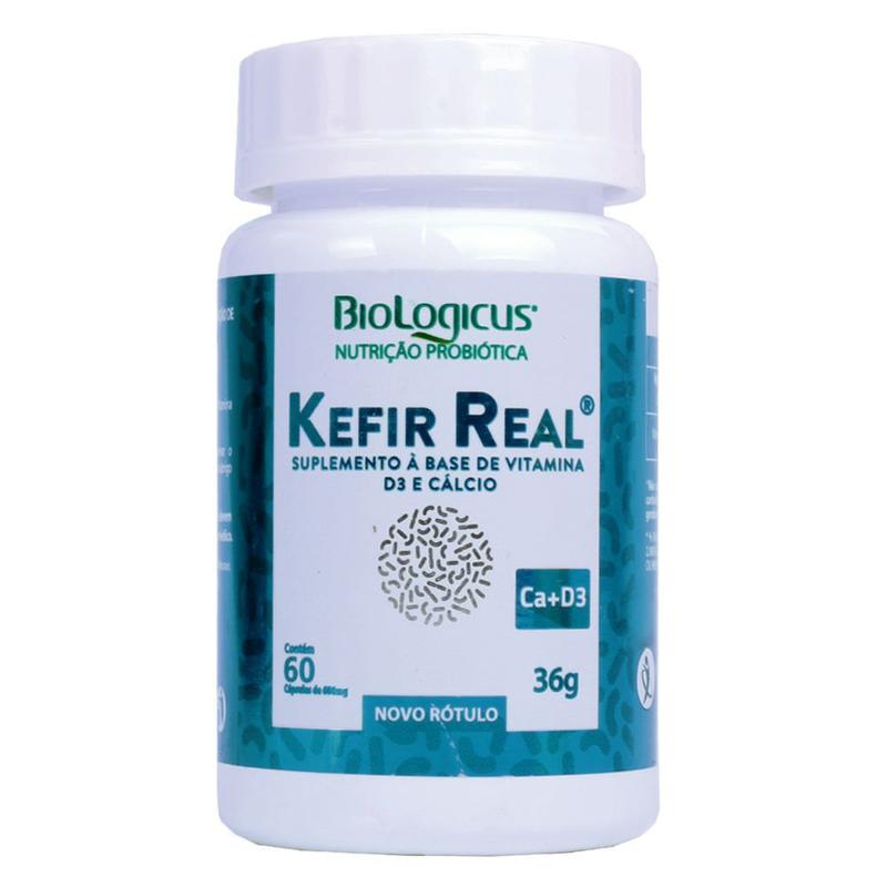Kefir Real Suplemento à Base de Cálcio, Ácido Hialurônico e Vitamina D3 ...