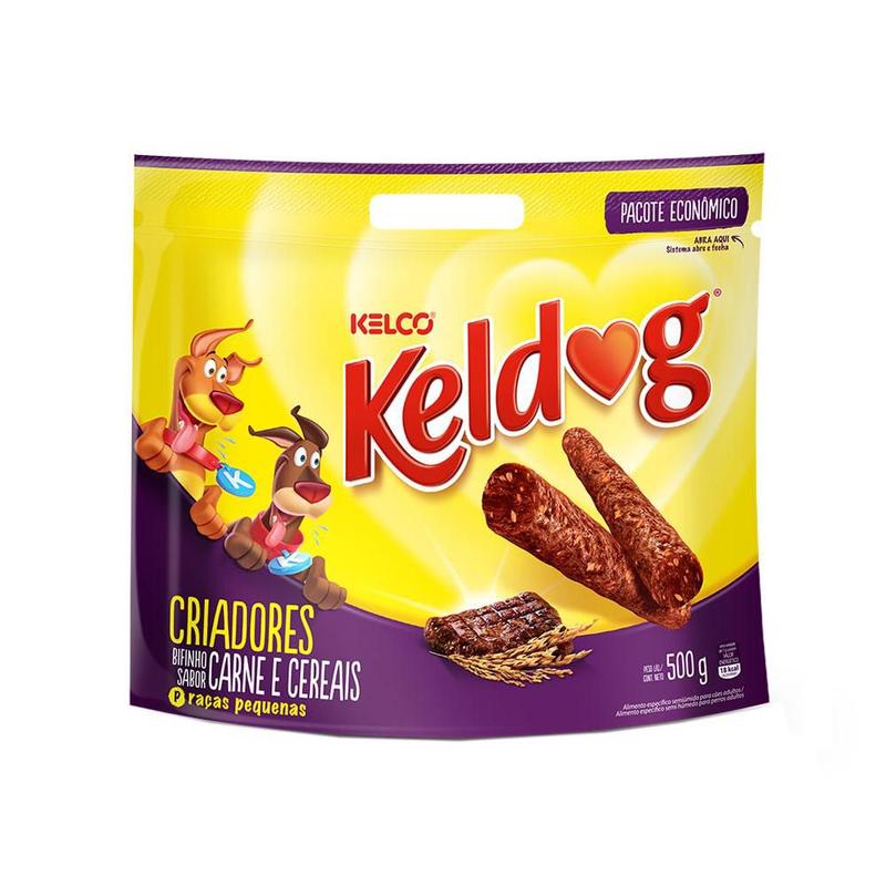Keldog Bifinho Carne e Cereais Racas Pequenas 500g - Bifinhos e ...