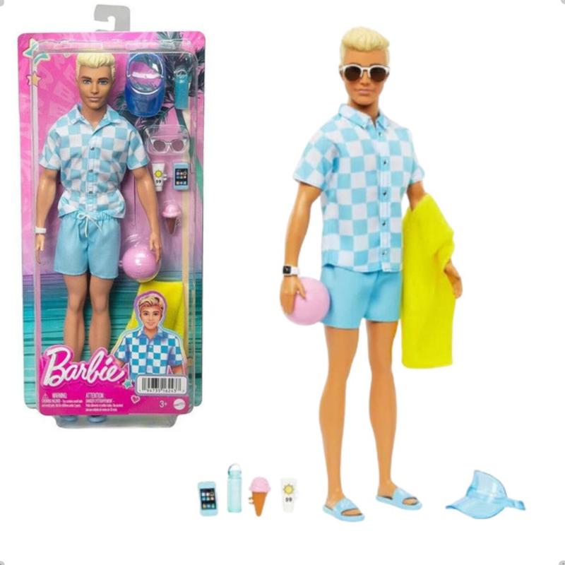 Ken Boneco Fashion E Beauty Dia Na Praia Hpl74 Mattel Barbie - Boneco ...
