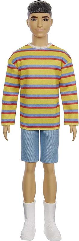 Ken Fashionistas 175 Camisa Listrada Amarela GRB91 - Mattel - Boneco ...