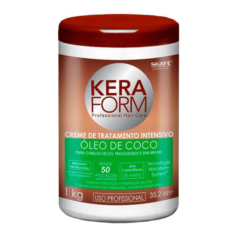 KeraForm Creme de Tratamento Intenso Óleo de Coco 1kg - Kera Form ...
