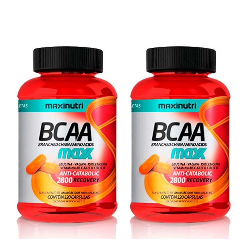 Kit 02 bcaa Maxx 2800 700mg 120 Capsulas Maxinutri - BCAA - Magazine Luiza