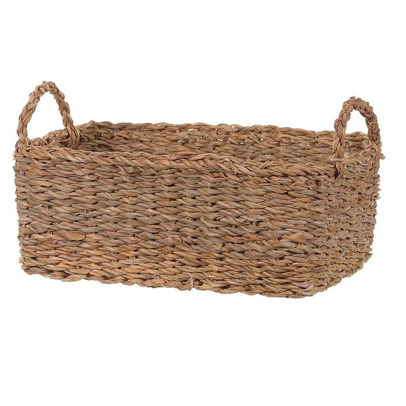 Kit 02 Cesto com Alças Fibra Seagrass Havana 15X36X27cm - D&A - Cesta e ...