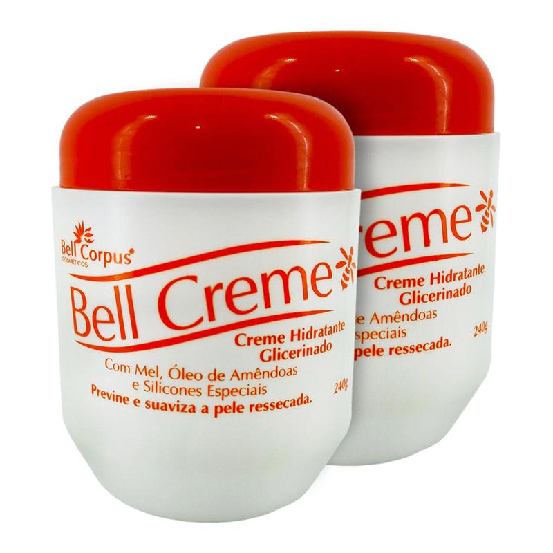 Kit 02 Creme Hidratante BELL CREME 240g - Bell Corpus - Cuidados com o ...