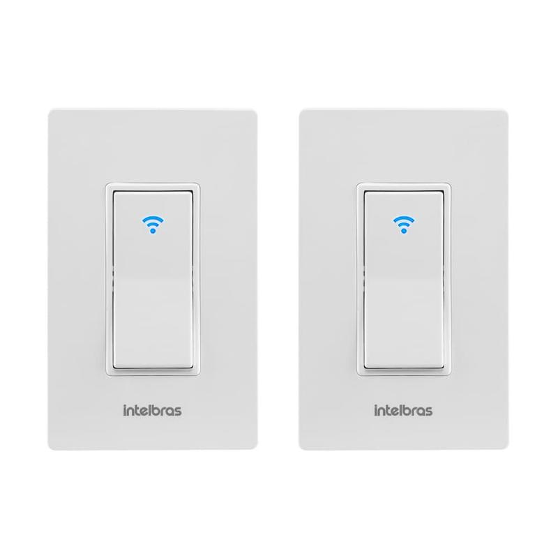 Kit 02 Interruptores Smart Wi-Fi Para Iluminação Da Intelbras EWS 101 I ...