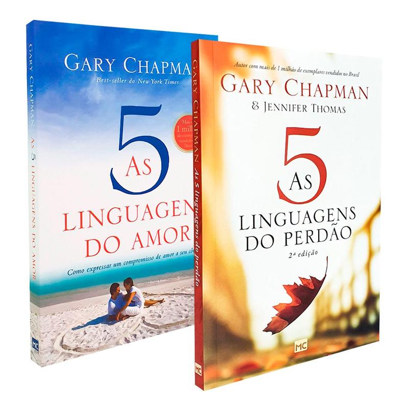 Kit 02 Livros As Cinco Linguagens do Amor + Perdão Gary Chapman - Kit ...