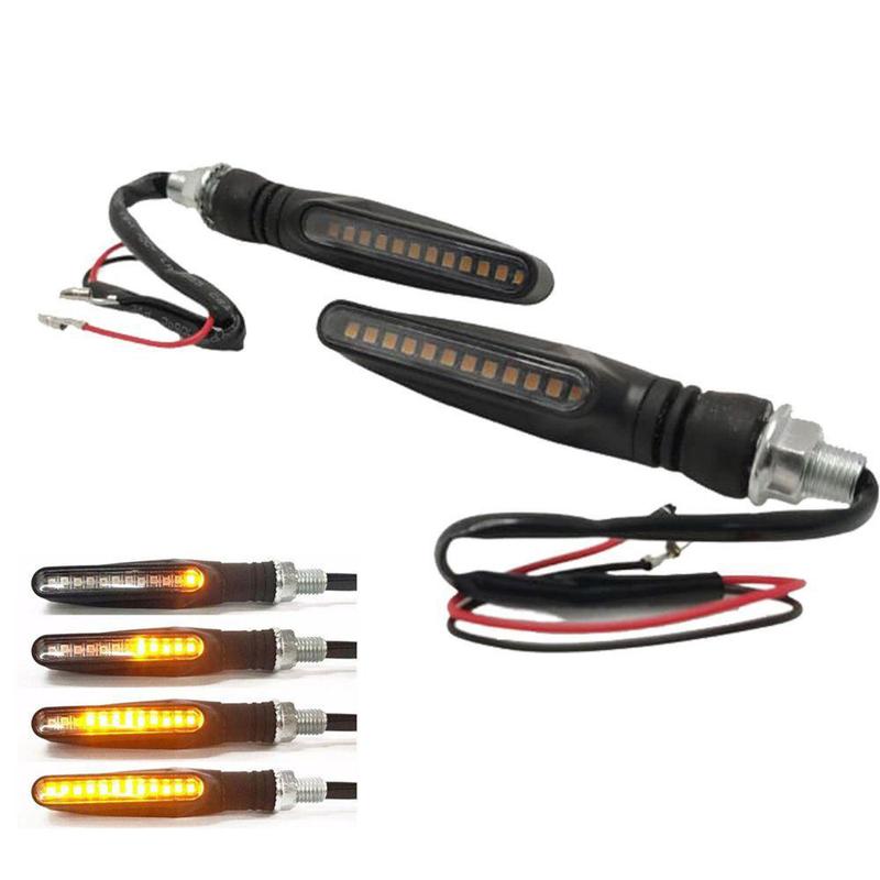 Kit 02 Piscas Slim Moto Seta Led Sequencial Universal - Embus ...