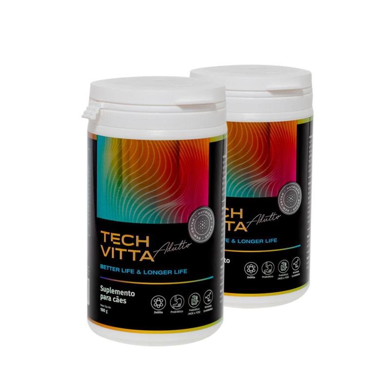 Kit 02 Un Suplemento Alimento Natural Techvitta Adulto 100g - Tech Vitta - Complemento Alimentar ...