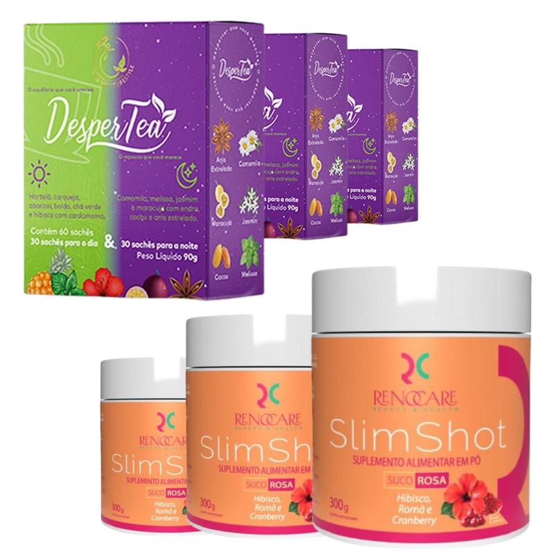 Kit 03 Chá Funcional Despertea Dia e Noite + 03 Suplementos Suco ...