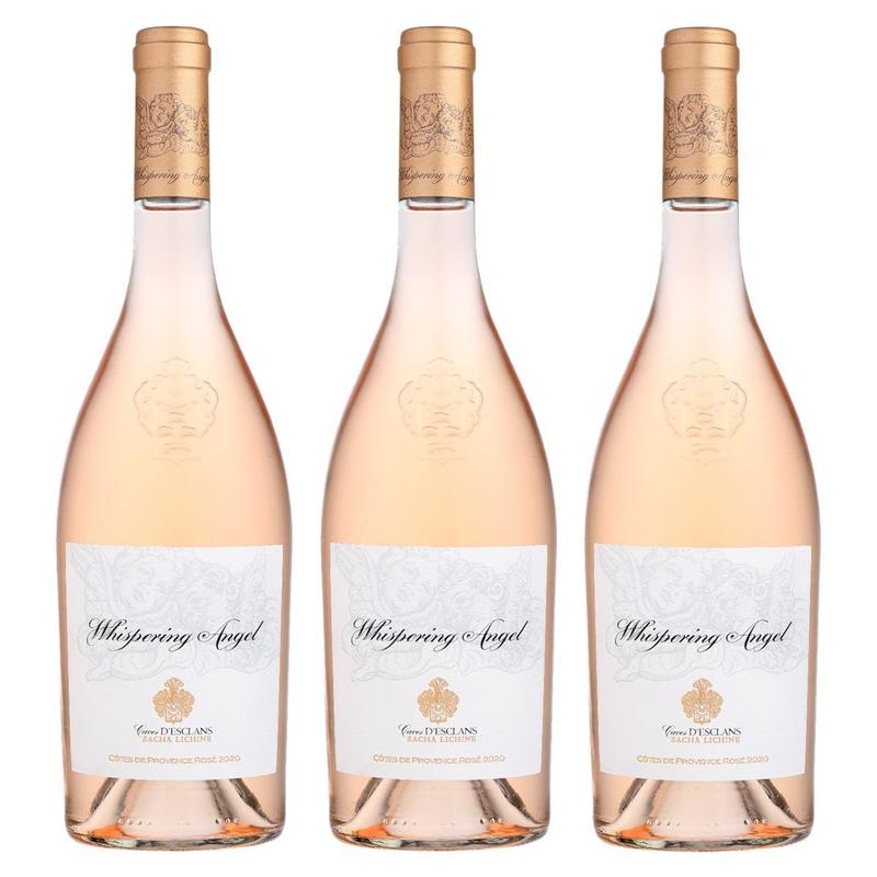 Kit 03 Un. Vinho Francês Rosé Seco Whispering Angel 750ml - Vinho ...