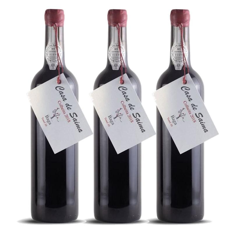 Kit 03 Un. Vinho Português Tinto Casa de Saima Baga 750ml - Vinho ...