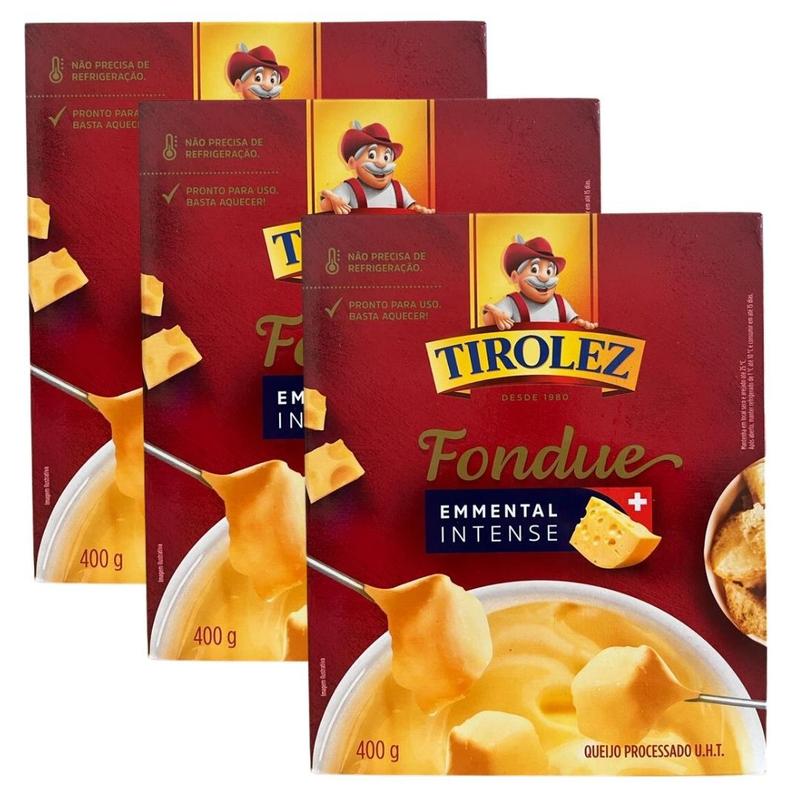 Kit 03 Unidades 400g De Fondue De Queijo Emmental Tirolez - Pão de ...