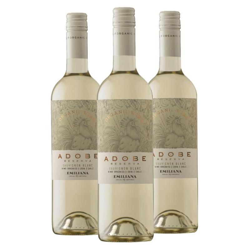 Kit 03 Unidades Vinho Adobe Orgânico Sauvignon Blanc 750Ml - Vinho ...