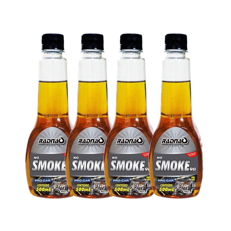 Kit 04 Frascos Aditivo para Motor Radnaq No Smoke 90 (500ml) - Outros ...