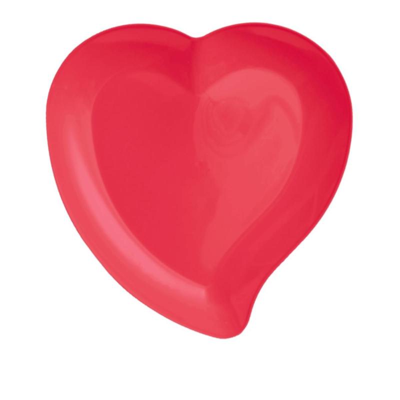Kit 04 Prato Pratinho Pequeno Formato Coração Sobremesa Petiscos ...