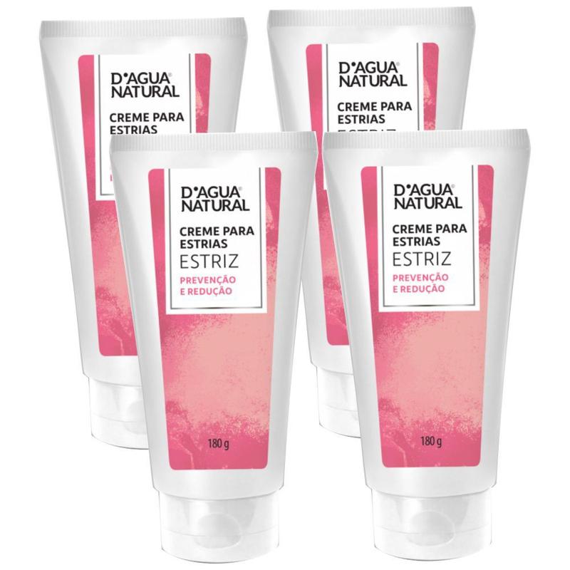 Kit 04UN Creme 180G Prevenção Redução Estrias Dágua Natural ...