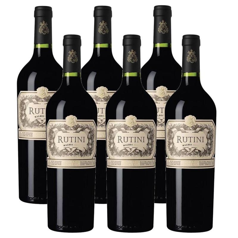 Kit 06 Unidades Vinho Rutini Malbec 750ml - Vinho - Magazine Luiza