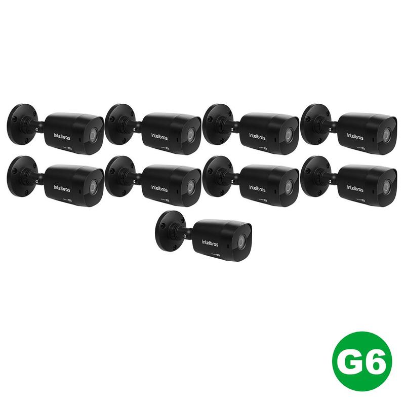 KIT 09 Câmera Multi HD VHD 1220 Black G6 1080p 3,6m - Intelbras ...