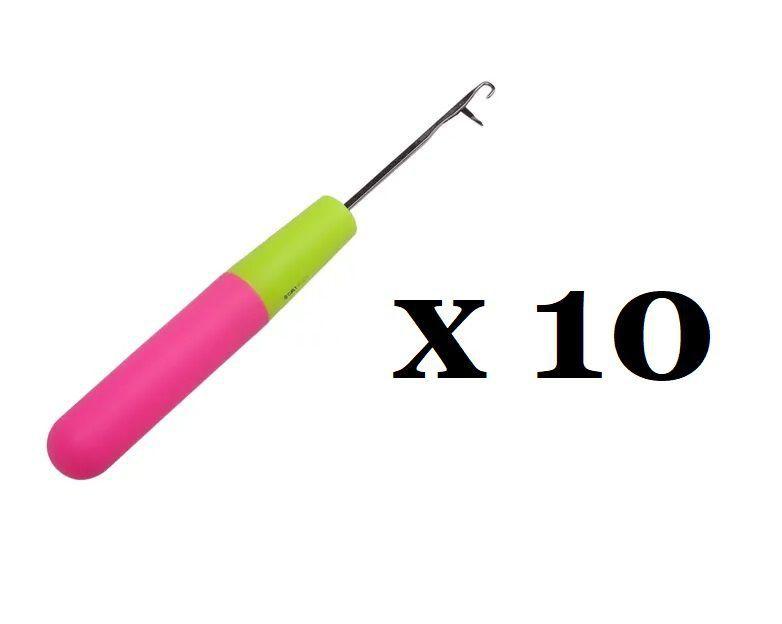 Kit 10 Agulhas p/ Trança Microlink Crochet Braids Trava Gancho - Lynx ...