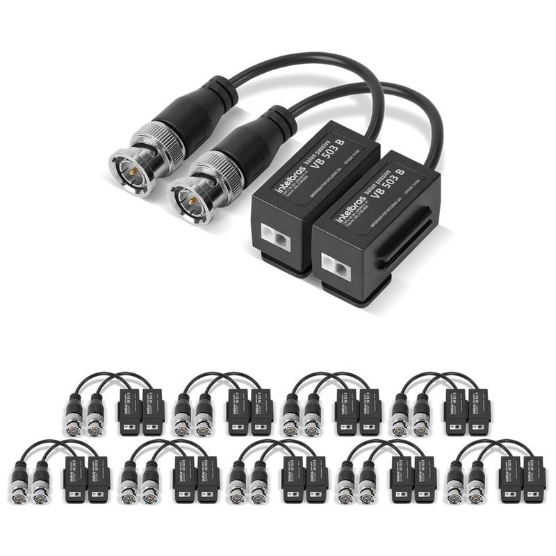 Kit 10 Baluns Passivo Multi HD Para Câmeras 4K Ultra HD VB 503 B ...