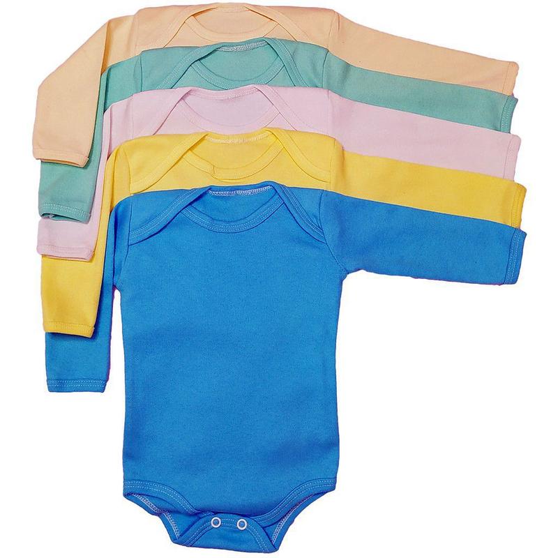 Kit 10 Body Bebê Manga Longa Liso Suedine Roupa Bebê Atacado - Koala ...