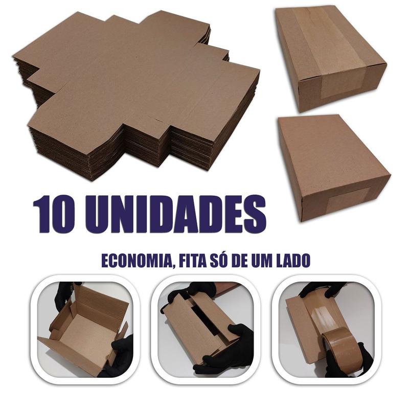 Kit 10 Caixas Embalagens para Ecommerce envio produtos Para Envio Sedex Pac Transportadora ...