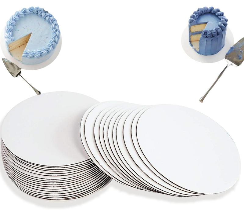 Kit 10 Cake Board Tabuleiro Bolo Mdf 3mm Redondo 30 Cm na cor branca ...