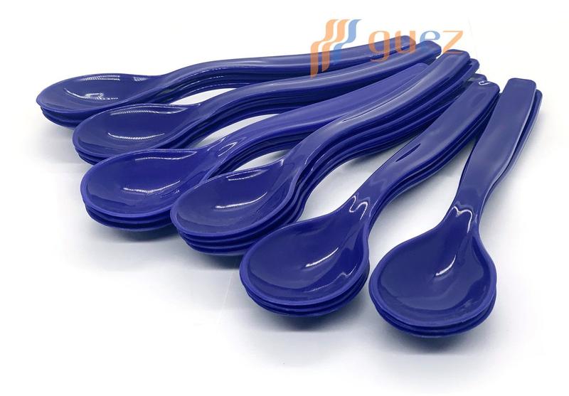 Kit 10 colher escolar azul bic 7ml em polipropileno merenda lanches ...