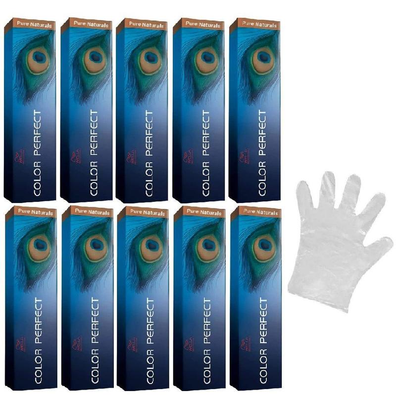 Kit 10 Coloração Wella Color Perfect 7/01 60g - Tinta de Cabelo ...