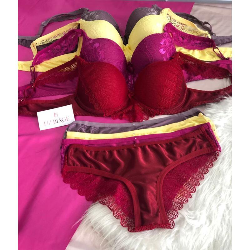 Kit 10 Conjuntos Lingerie Luxo Zilook Ou Estilosa - Zilook/ Estilosa ...