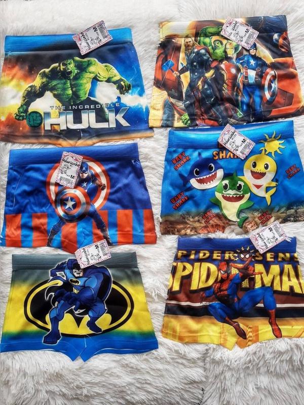 kit 10 Cuecas Box Infantil Sublimada Personagens Atacado Revenda ...