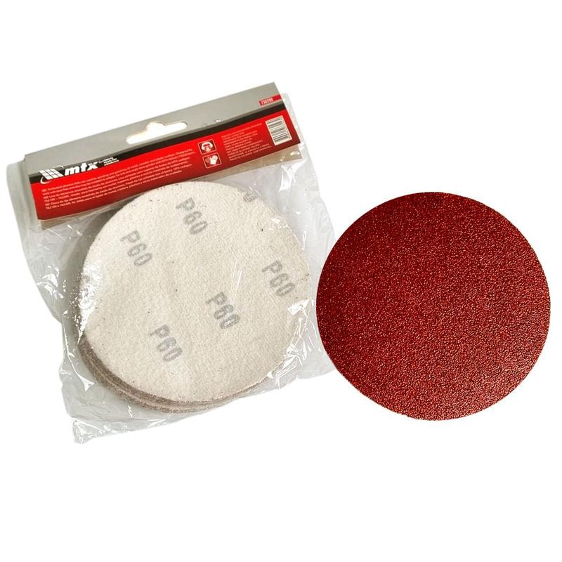 Kit 10 Disco Lixa P/ Suporte tiras autocolantes 115mm P60 Óxido ...