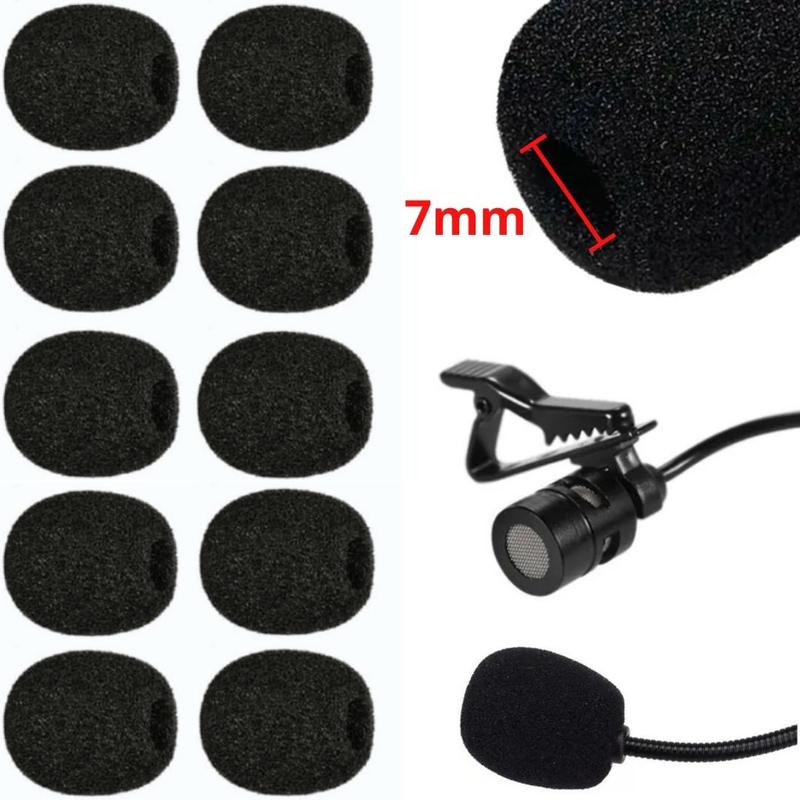 Kit 10 Espumas Microfone Headset Lapela Anti Puff Ruido Protetora ...