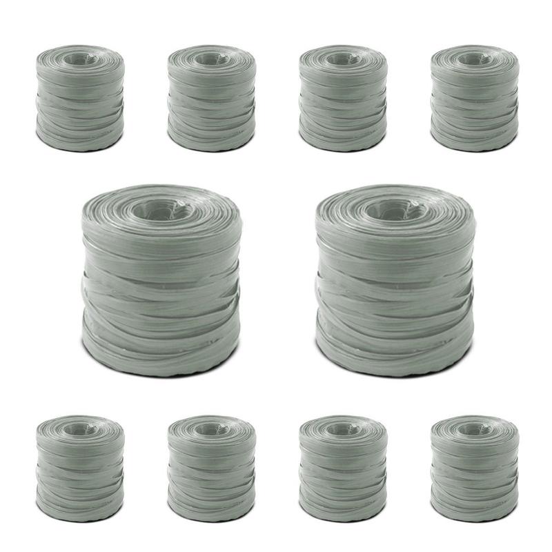 KIT 10 Fitilho de Rafia F20 Rolo com Aproximadamente 1kg/ 200 metros ...