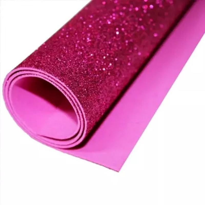 Kit 10 Folhas Eva Emborrachado Com Glitter 40 X 48cm ROSA - Dubai ...