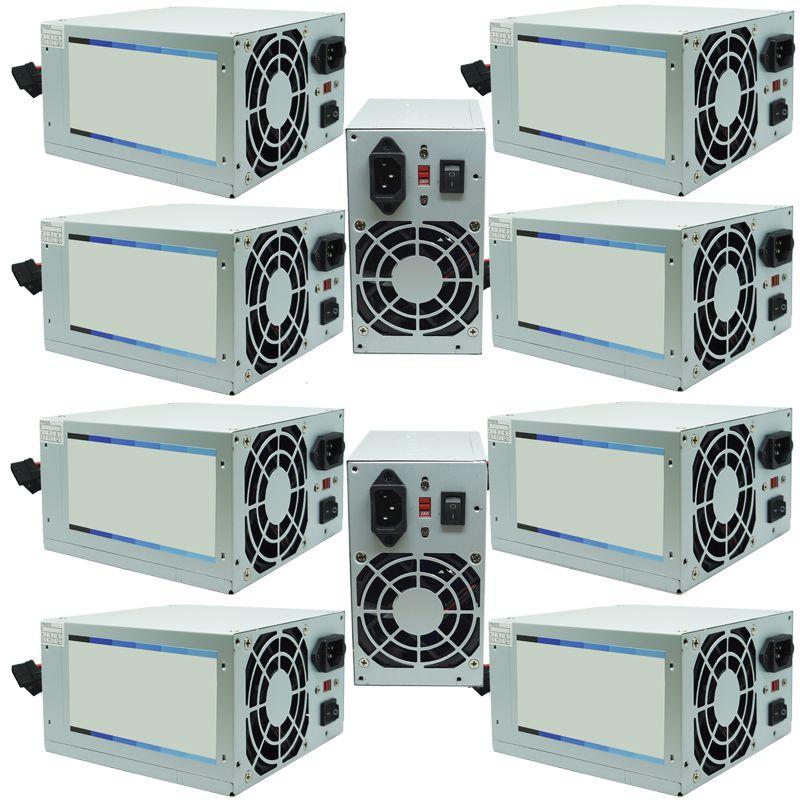 KIt 10 Fontes Pc Atx 200W Reais Real Silenciosa com Cabo de Força Nova ...