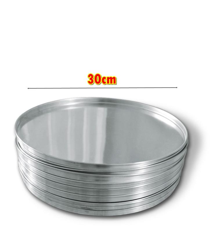 Kit 10 Formas de pizza 30cm com borda reforçada - LD Formas - Formas e ...