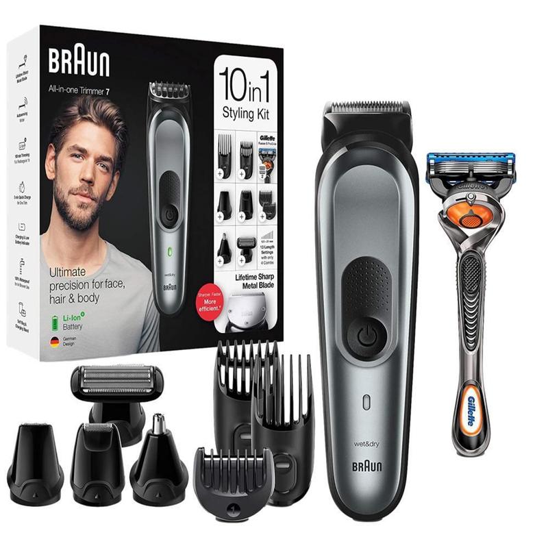 Kit 10 In 1 Aparador E Barbeador Braun All In One - Barbeador Elétrico ...