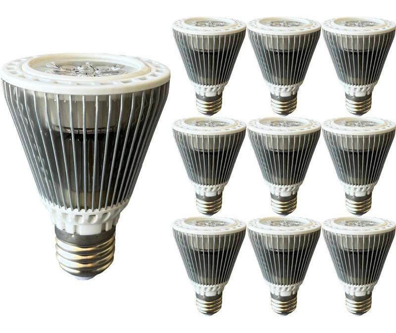 Kit 10 Lâmpada Led Par 20 6w E27 5500k Uso Interno Bivolt - Leddy ...