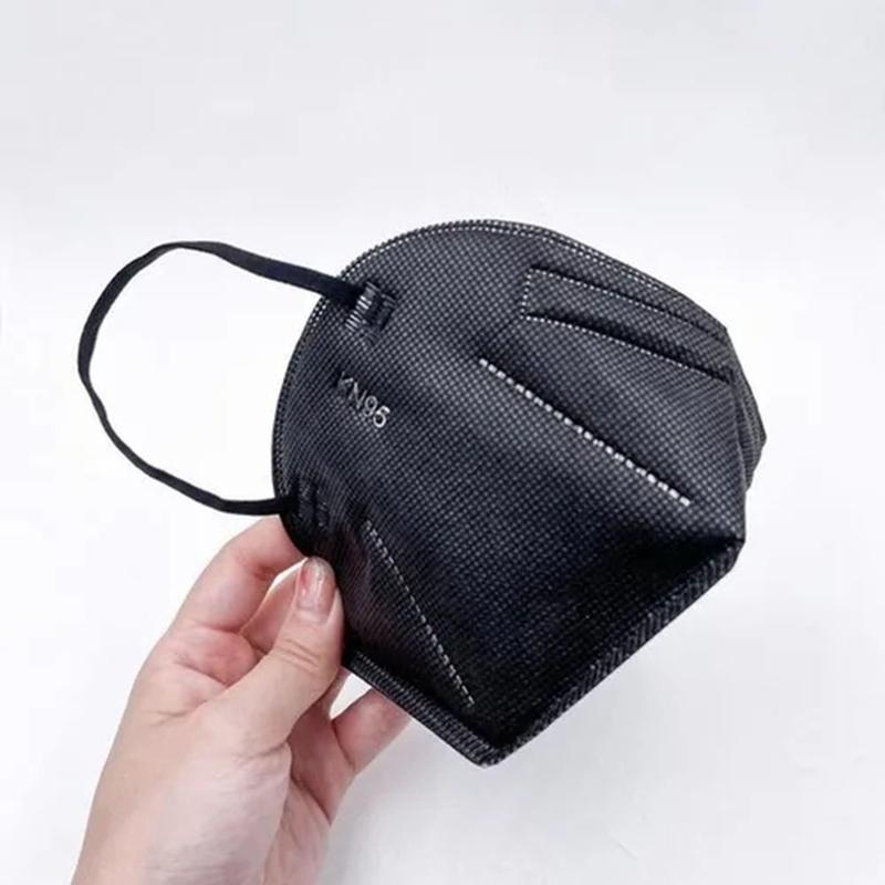 Kit 10 Máscaras Kn95 PRETO Proteção 5 Camada Respiratória Pff2 ...