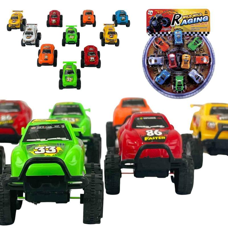 Kit 10 Mini Carrinhos A Fricção Colecionáveis Monster Car Pica-Pau ...