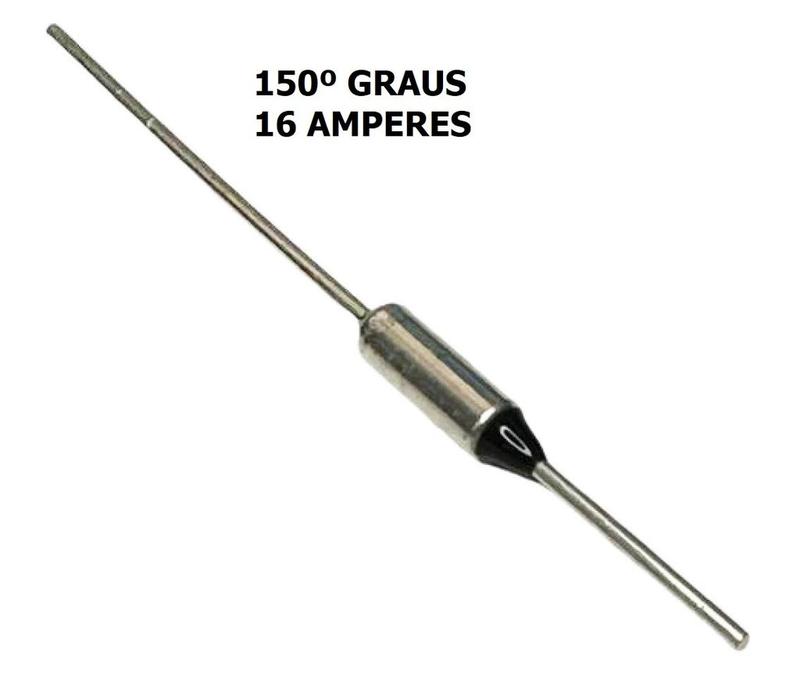 Kit 10 pçs - fusivel termico 16 amperes - 150 graus - 250v - Diprimeira ...