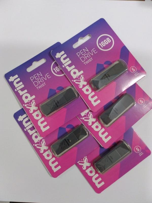 Kit 10 Pendrive 16gb Maxprint GARANTIA 5 ANOS (ATACADO) - Pen Drive ...