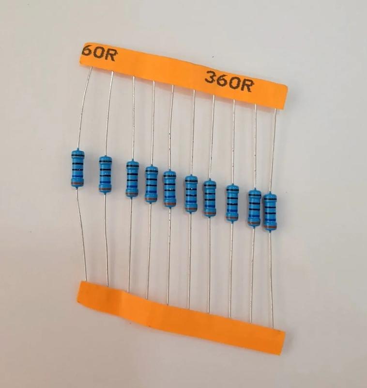 Kit 10 Resistor De Precisão 360R 1/2W - Rohm - Materiais Elétricos ...