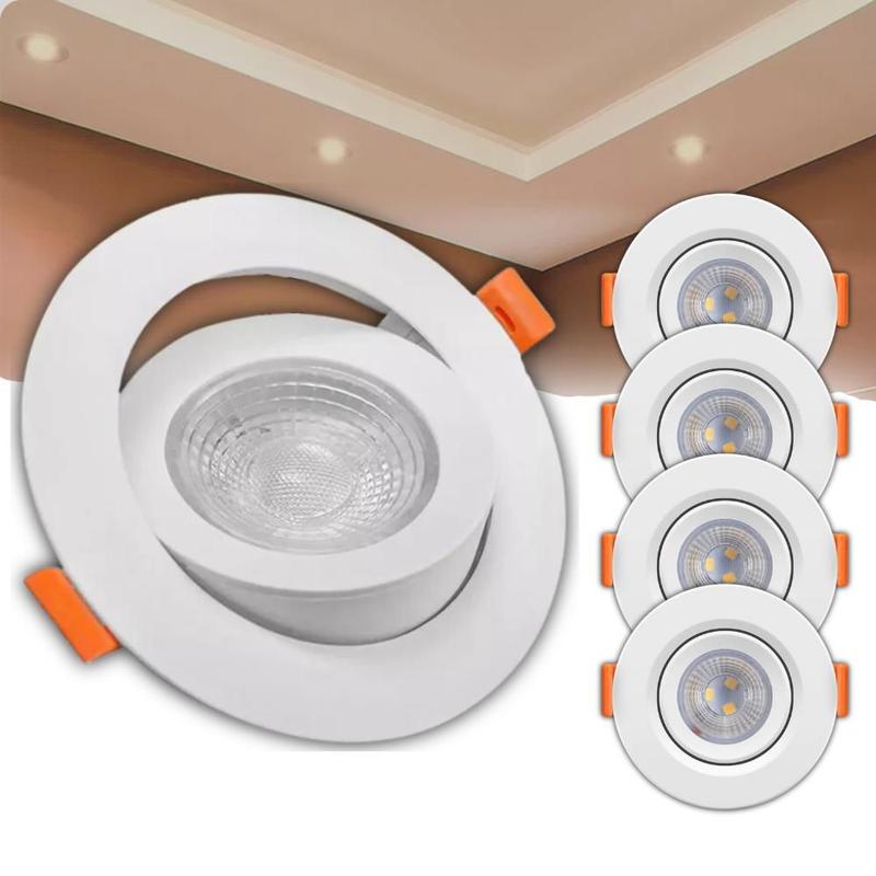 Kit 10 Spots Led Embutir Redondo 5W Bivolt 4000k Luz Neutra - Citylumi ...