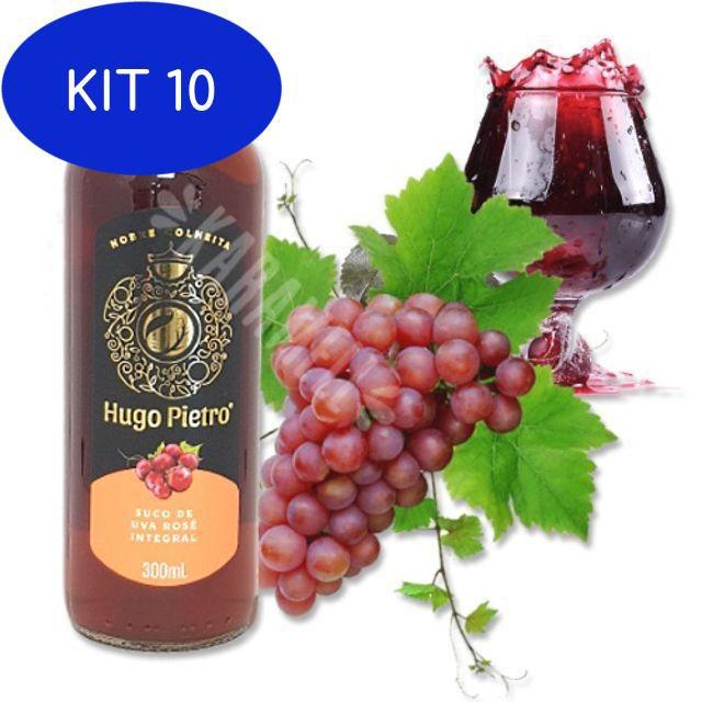 Kit 10 Suco De Uva Integral Rose Hugo Pietro 300Ml - Suco - Magazine Luiza